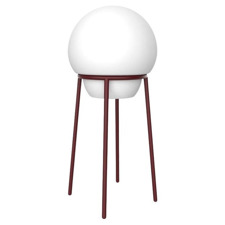 Lace Burgundy High Lamp 50 by MOWEE For Sale at 1stDibs