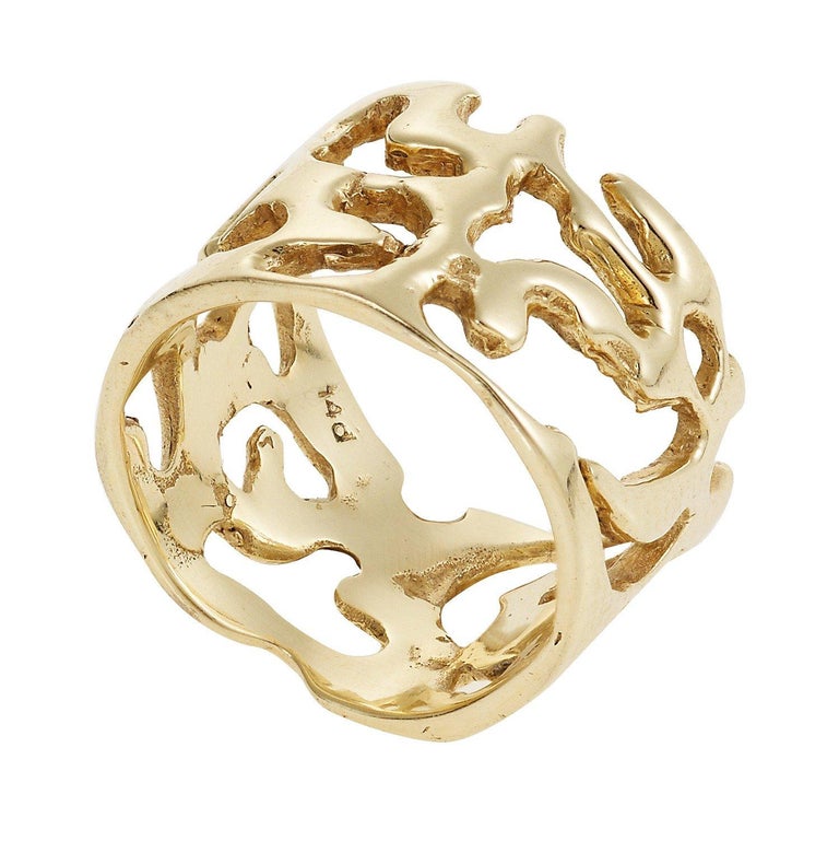 Lace Ring in Gold For Sale at 1stDibs