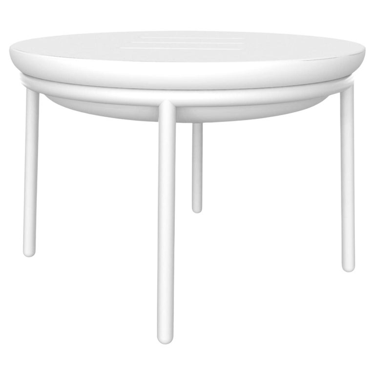 Lace White 60 Low Table by Mowee For Sale at 1stDibs