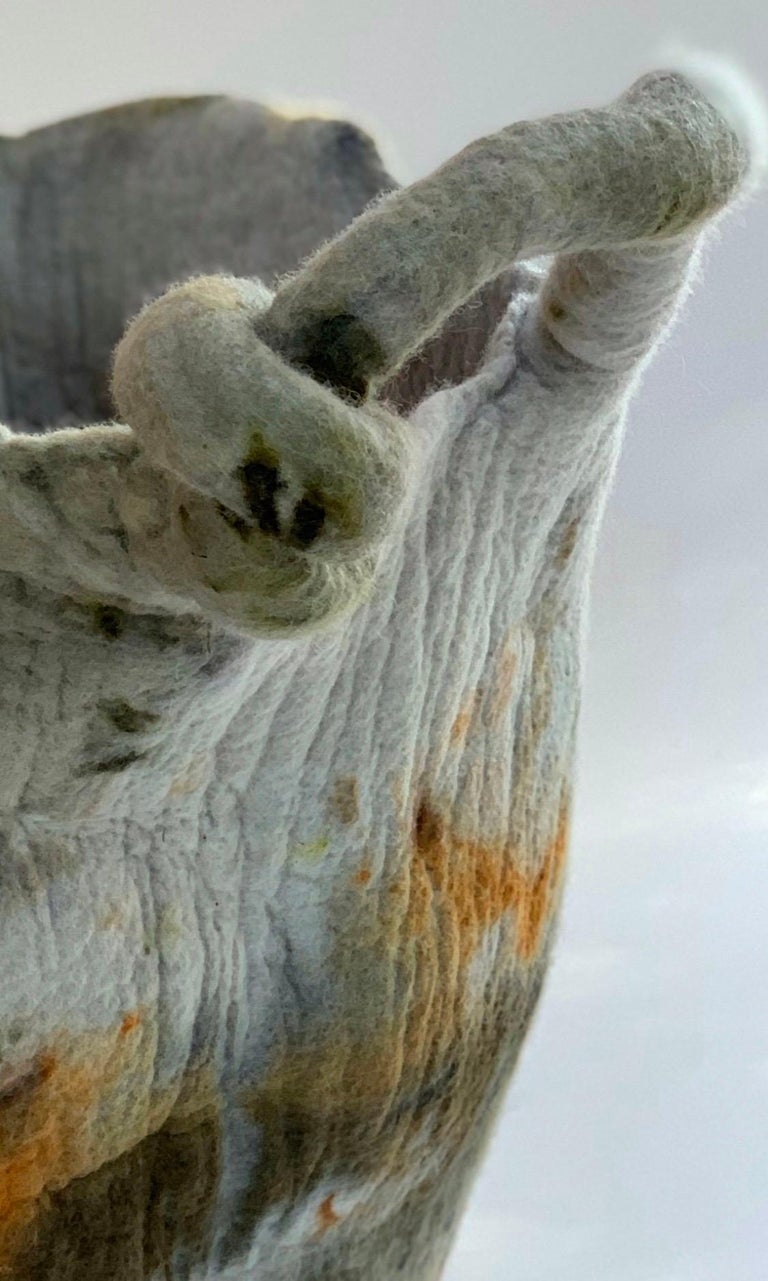 “Laço”, 2020, Naturally Dyed Felted Wool Vase by Inês Schertel, Brazil ...