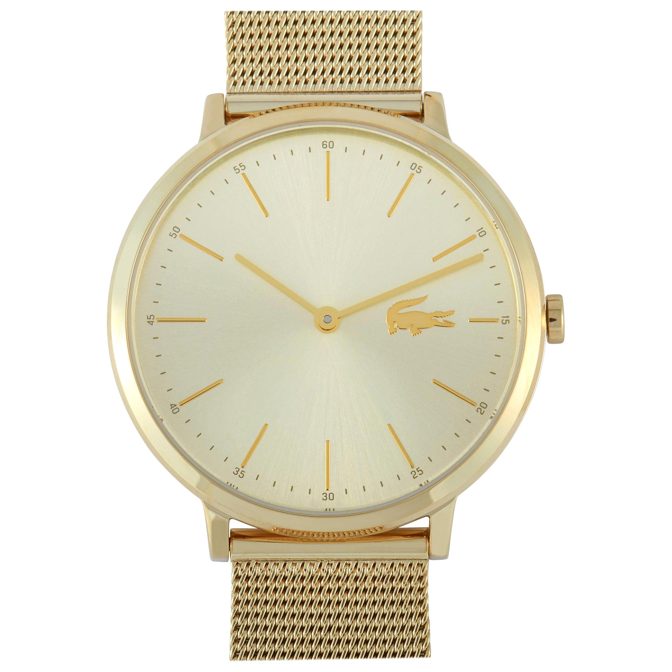 Lacoste Moon Ultra Slim Gold-Toned Stainless Steel Watch 2001000 For ...