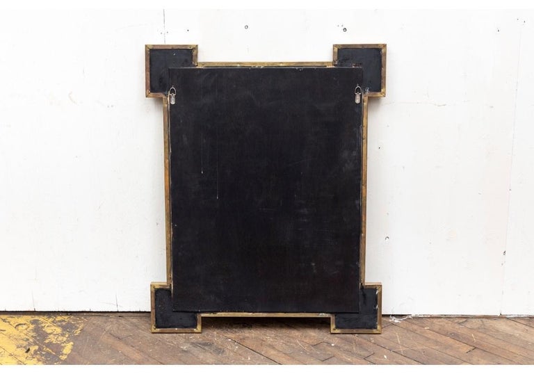 Lacquer And Mixed Metal Mirror By Alain Delon For Maison Jansen 1970’s ...
