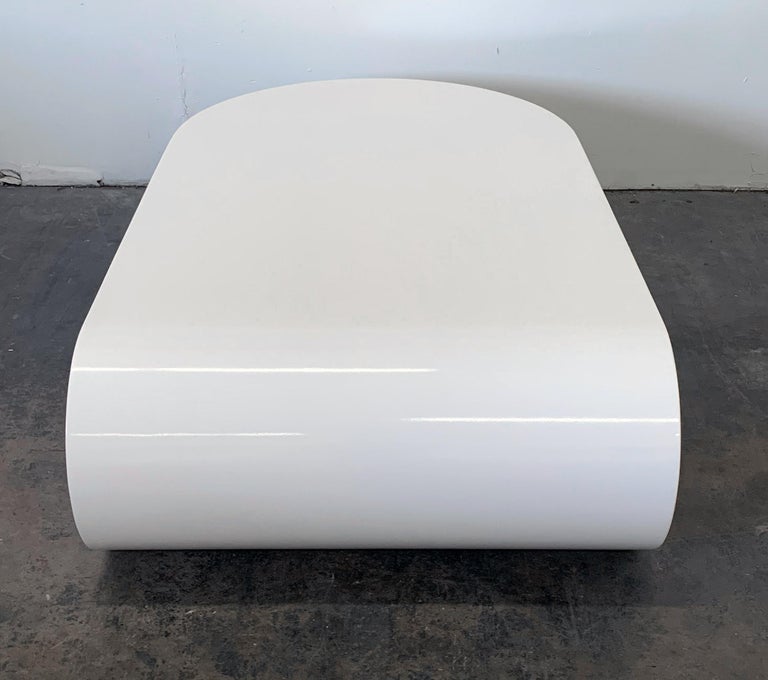 Lacquered and Acrylic Postmodern Phallic Coffee Table For Sale at 1stDibs
