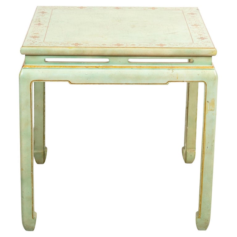 Lacquered Asian Style Game Table For Sale at 1stDibs
