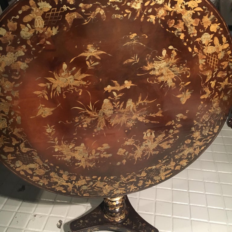 Lacquered Colonial Pedestal Table, First Quarter of the 19th Century at ...