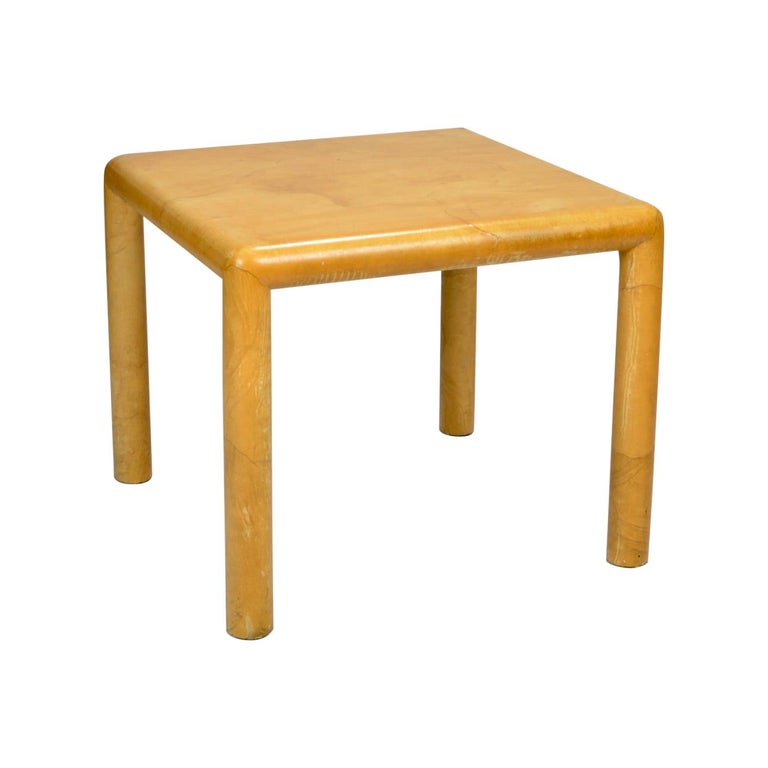 Lacquered Goat Skin Table by Karl Springer For Sale at 1stDibs