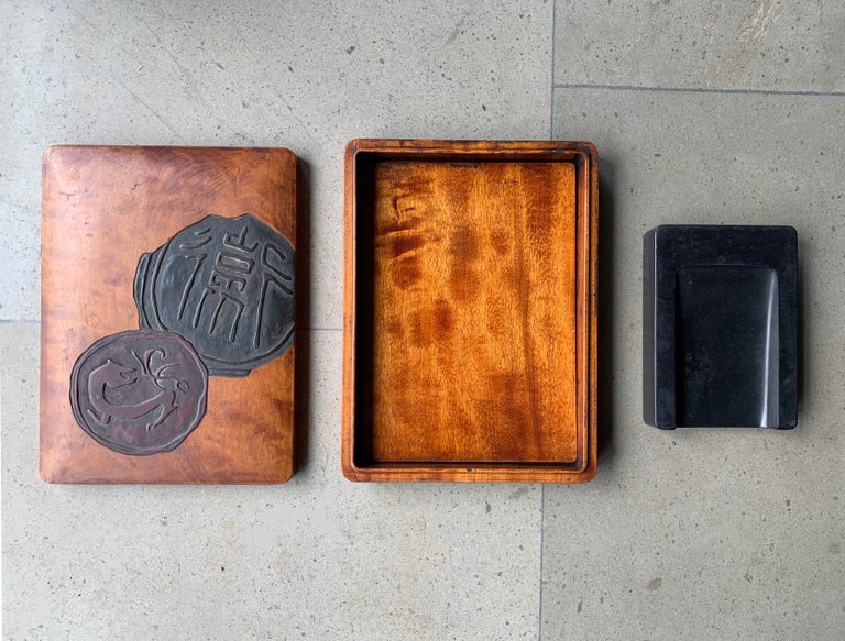 Lacquered Japanese Writing Box, Mid 20th Century For Sale at 1stDibs