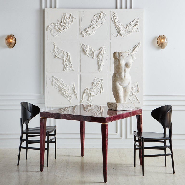 Lacquered Parchment Dining Table by Enrique Garcel, Colombia 20th ...