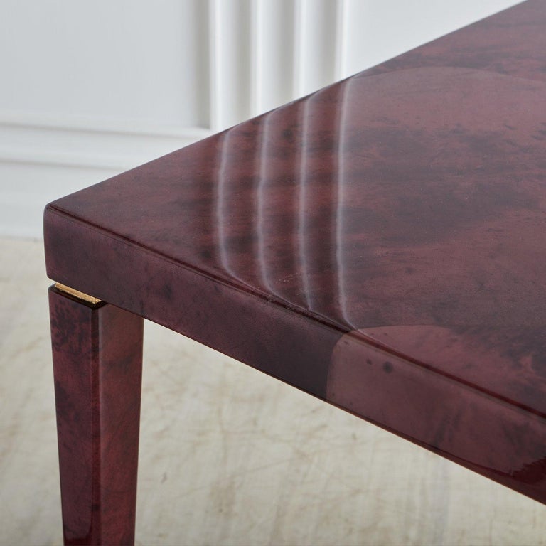 Lacquered Parchment Dining Table by Enrique Garcel, Colombia 20th ...