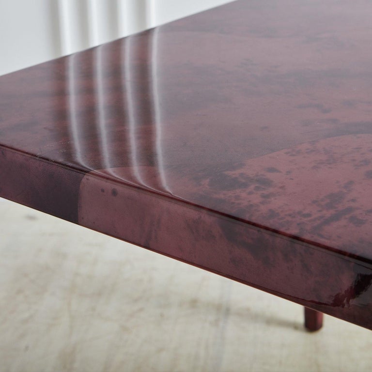 Lacquered Parchment Dining Table by Enrique Garcel, Colombia 20th ...