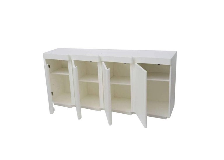 Lacquered Sculptural Credenza Sideboard Server For Sale at 1stDibs