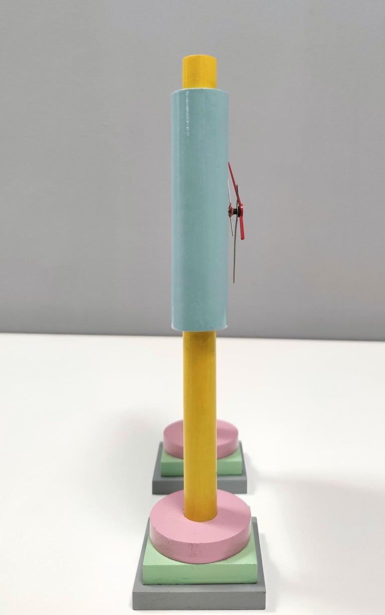 Lacquered Wood Alarm Clock in the Style of Ettore Sottsass, Italy ...