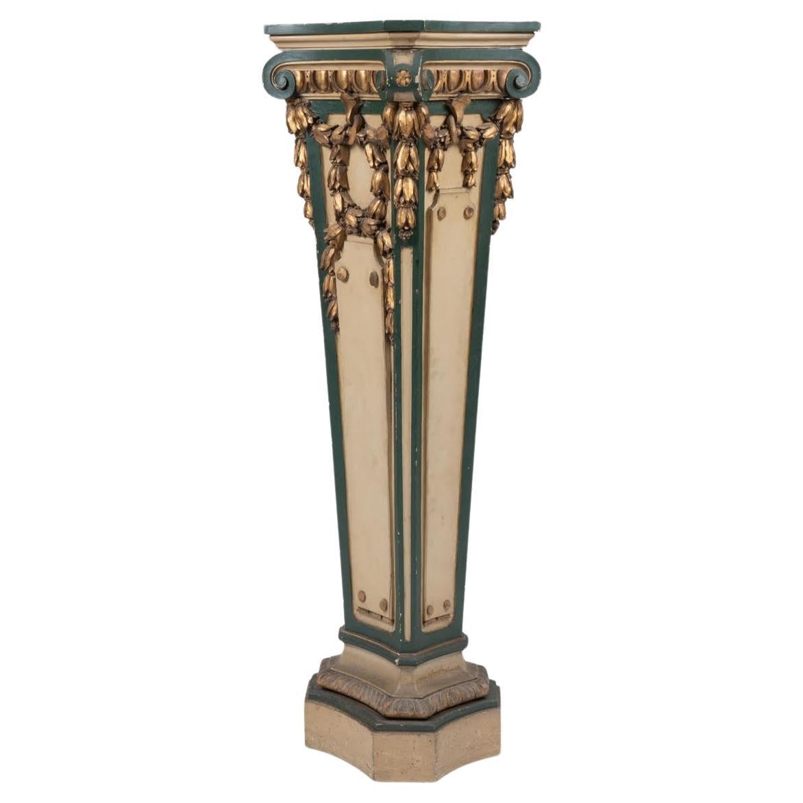 19th Century Napoleon III Style Three-Sided Paws Column For Sale at 1stDibs