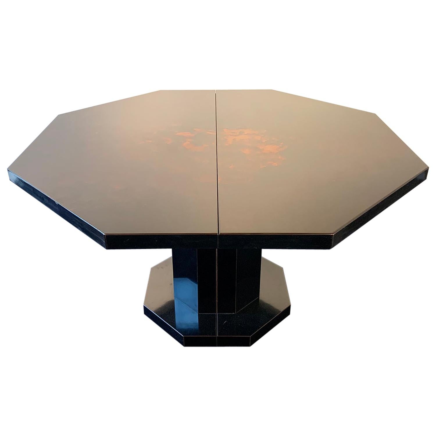 Italian Moderne Lacquered Dining Table For Sale at 1stdibs