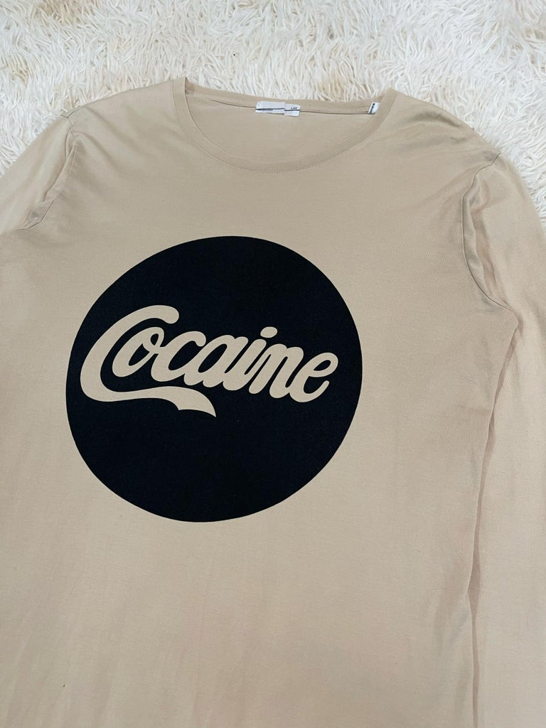 Lad Musician S/S2017 "Cocaine" Long Sleeve T-Shirt For Sale at 1stDibs