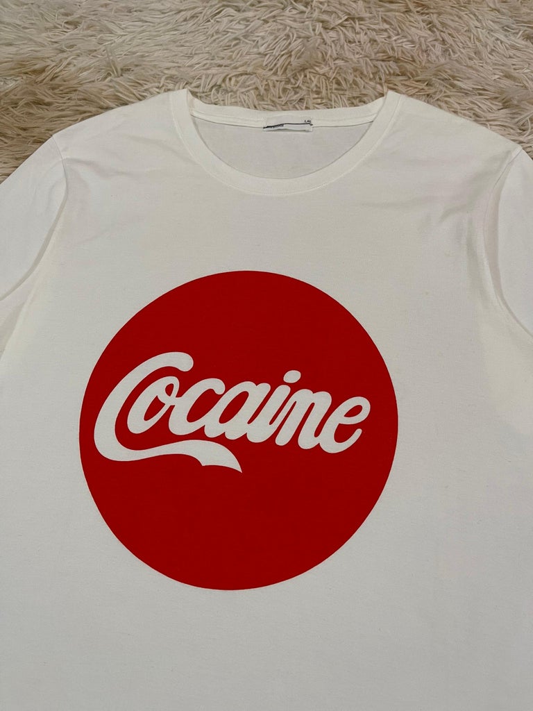 Lad Musician S/S2017 "Cocaine" T-Shirt For Sale at 1stDibs