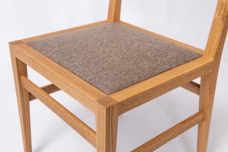 Ladder Back Dining Chair in White Oak by Boyd and Allister For Sale at ...