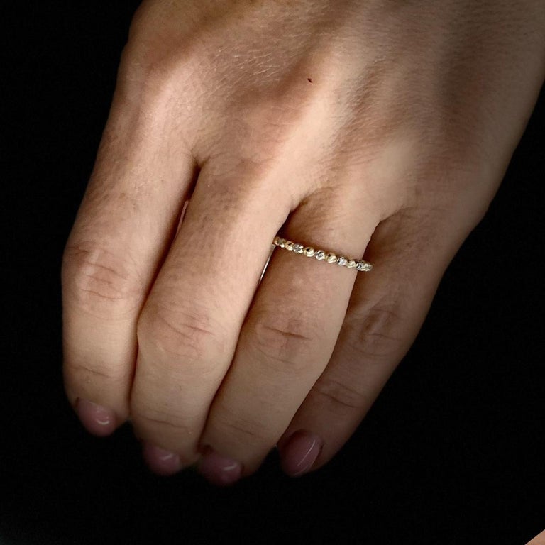 Ladies 10K Yellow and White Gold Jewelry Ring For Sale at 1stDibs