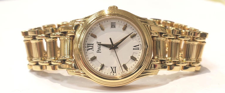 Ladies 18 Karat Yellow Gold Piaget Dancer Watch with Quartz Movement ...