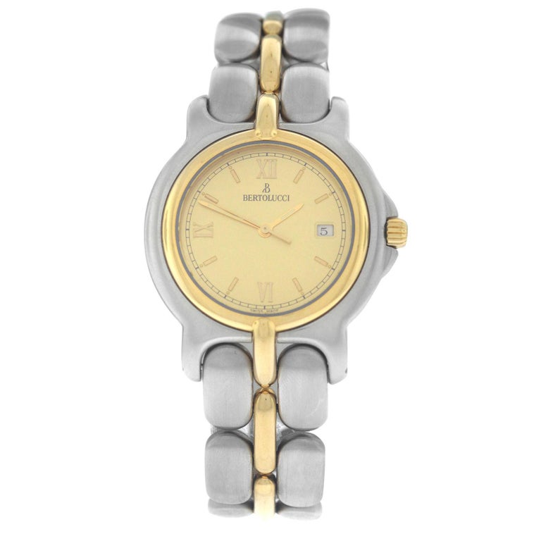 Ladies Bertolucci Pulchra Steel Gold Quartz Date Watch at 1stDibs ...