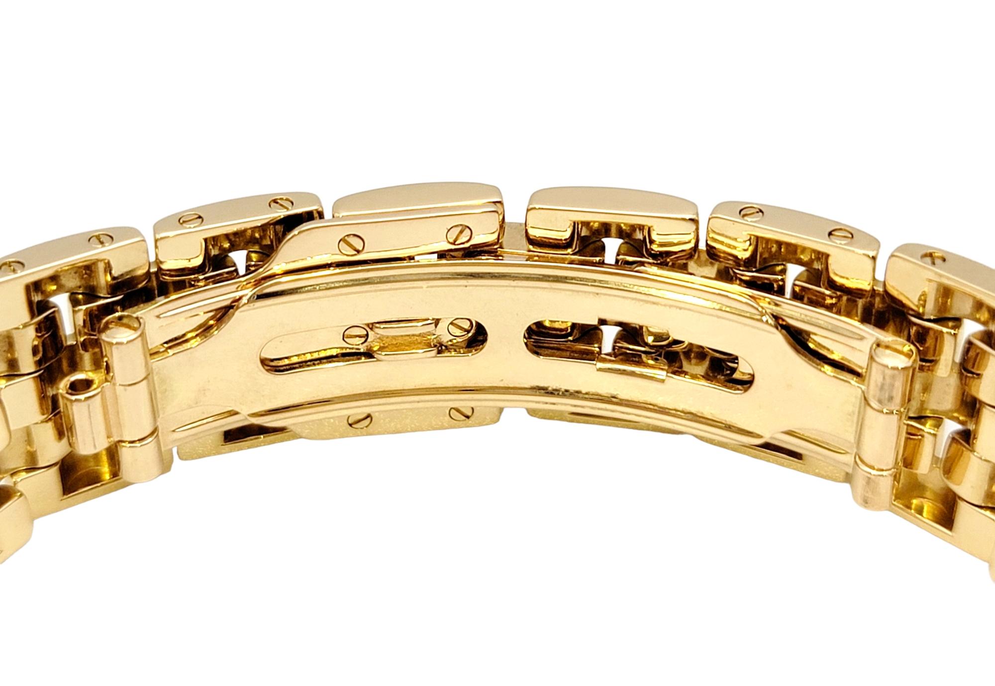 Ladies Cartier 18 Karat Yellow Gold Panthere Wrist Watch with Quartz ...