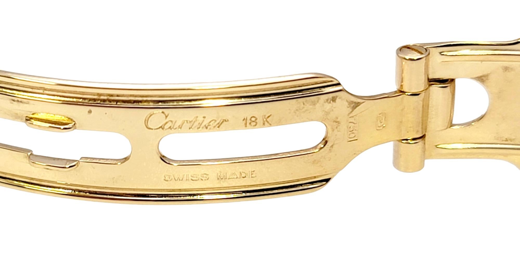 Ladies Cartier 18 Karat Yellow Gold Panthere Wrist Watch with Quartz Movement at 1stDibs ...