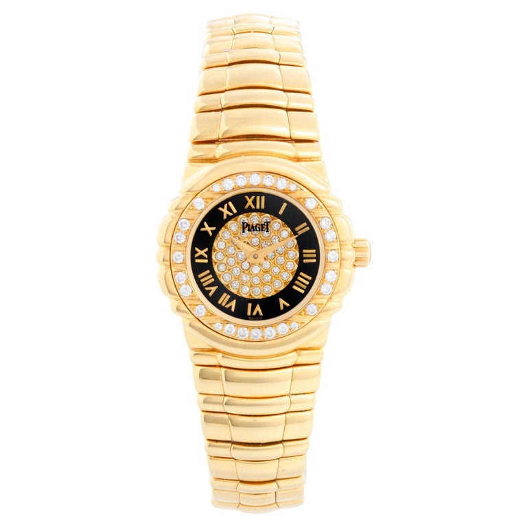 Ladies Piaget Tanagra 18K Yellow Gold Watch For Sale at 1stDibs