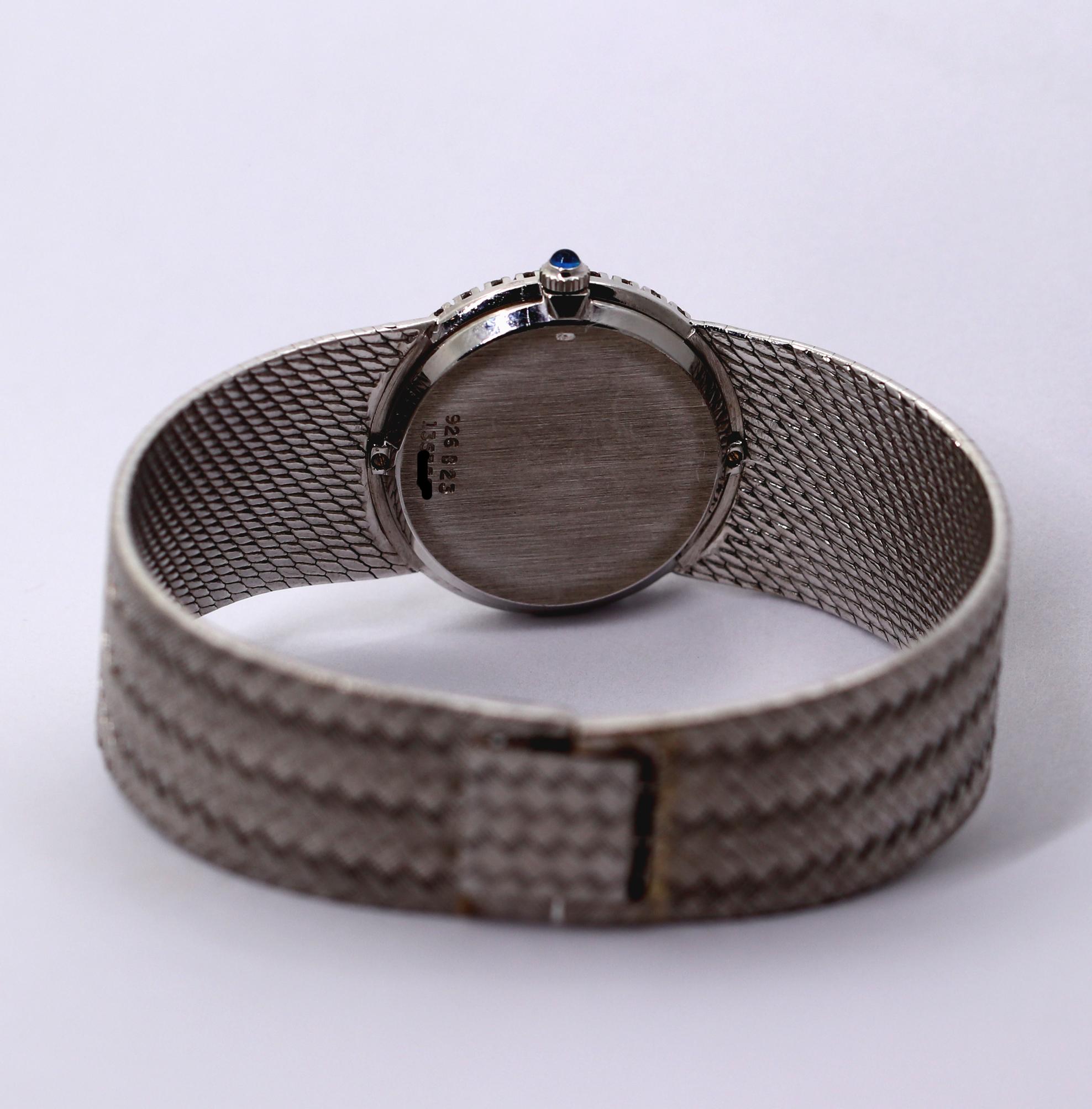 Ladies Piaget Watch with Roman Numeral White Dial and Diamond Bezel For ...