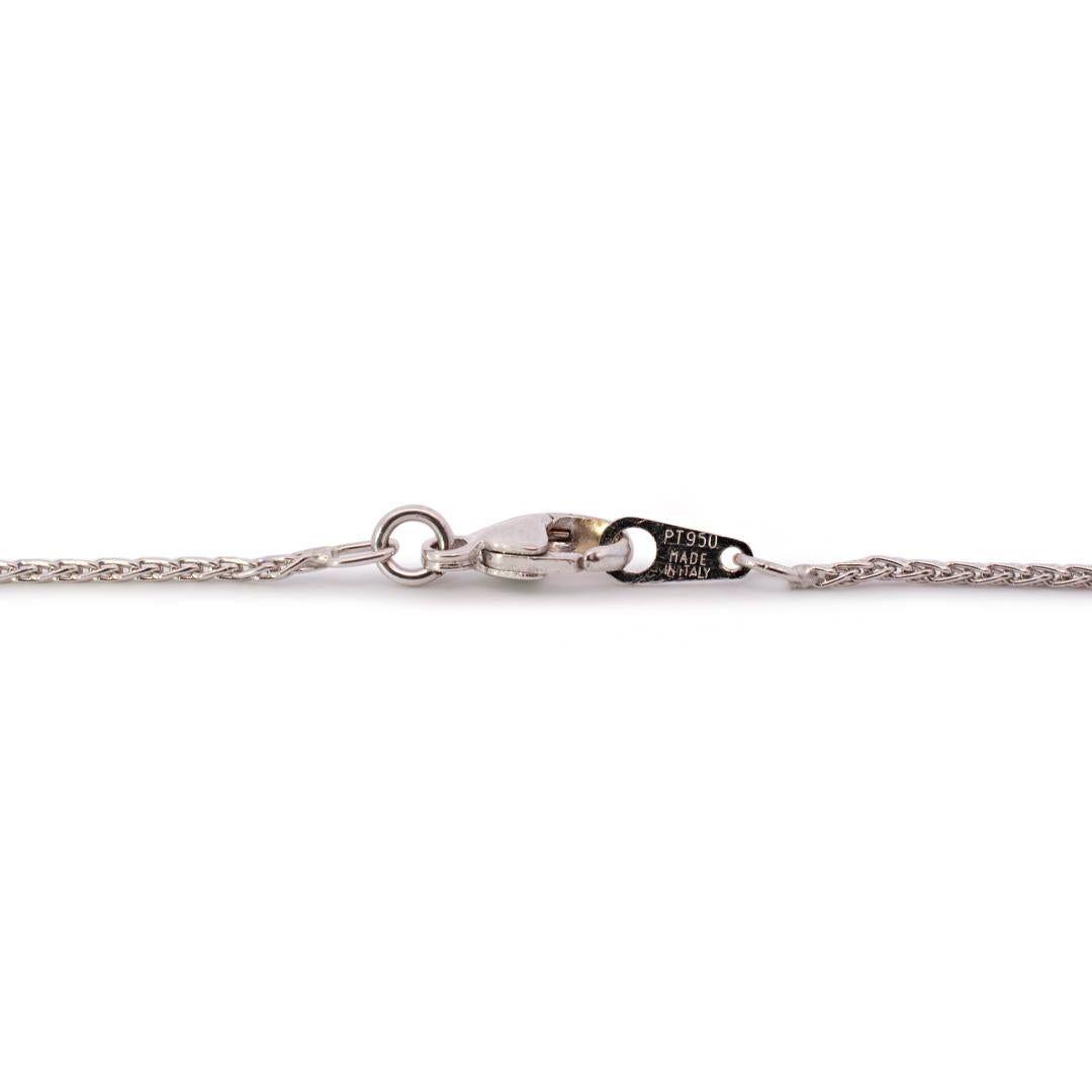 Ladies Platinum Rope Chain For Sale at 1stDibs