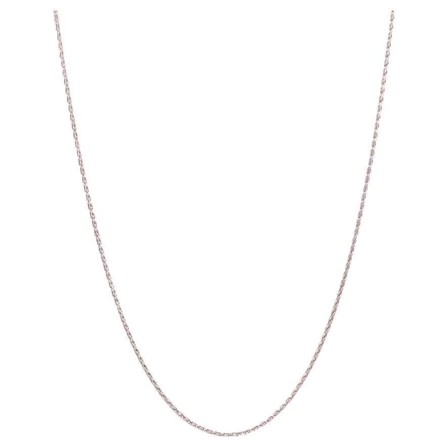 Ladies Platinum Rope Chain For Sale at 1stDibs