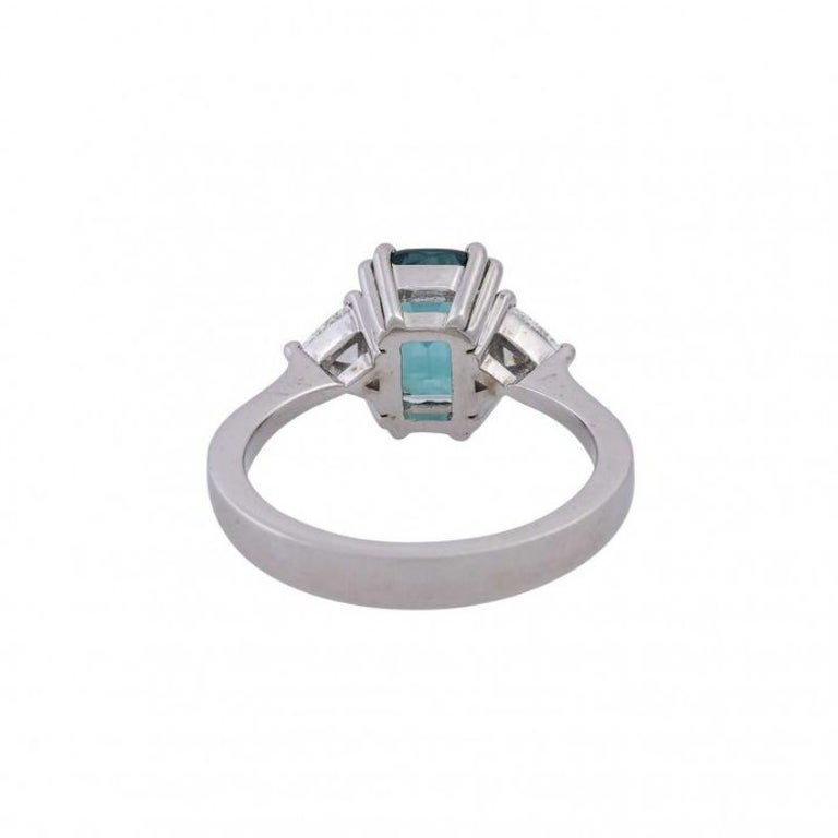 Ladies Ring, Especially with 1 Very Fine Indigo Tourmaline 2.30 Cts For ...
