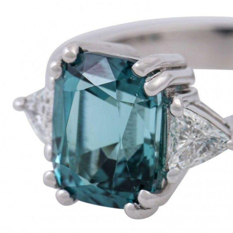 Ladies Ring, Especially with 1 Very Fine Indigo Tourmaline 2.30 Cts For ...