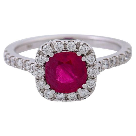 Elegant Ladies' Ring, Especially with 1 Very Fine Pink Rubellite 3.27 ...