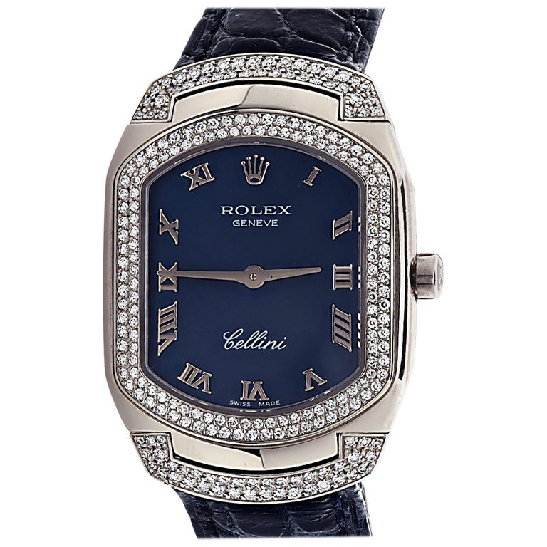 Ladies Rolex Cellissima Cellini Diamond Wristwatch at 1stDibs