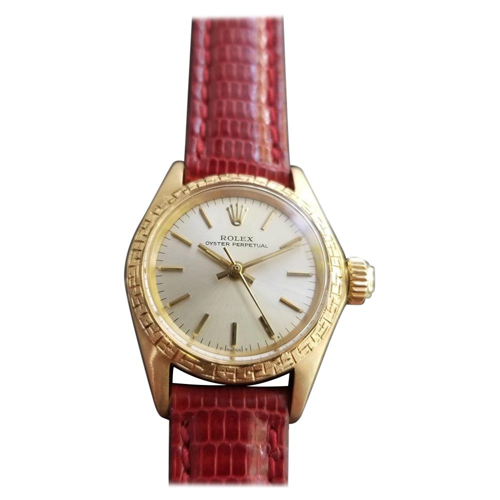 Rolex Yellow Gold Oyster Perpetual Wristwatch Ref 14238 circa 1991 at ...