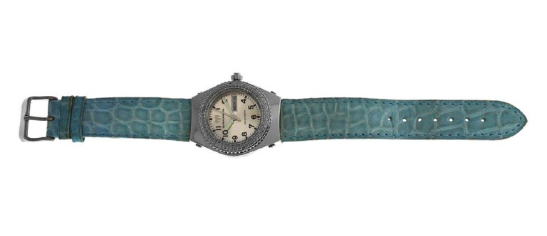 Ladies Technomarine Techno Diamond Day Date Quartz Watch For Sale at ...