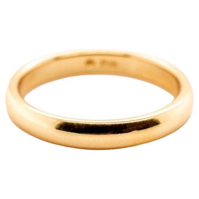 Ladies Unique Solid 14K Yellow Gold Wedding Band For Sale at 1stDibs