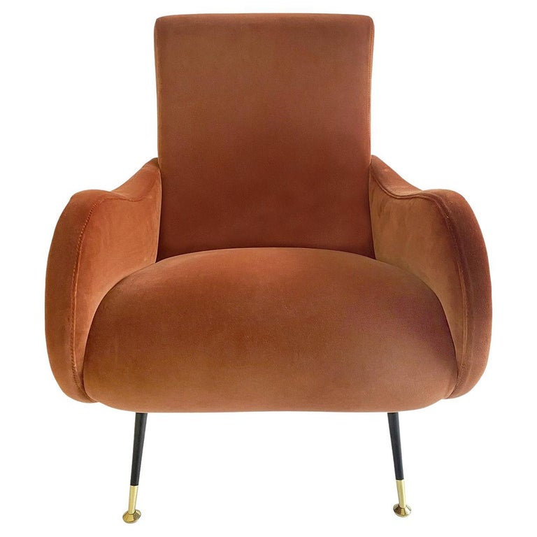 Lady Colors Deep-Orange Armchair For Sale at 1stDibs