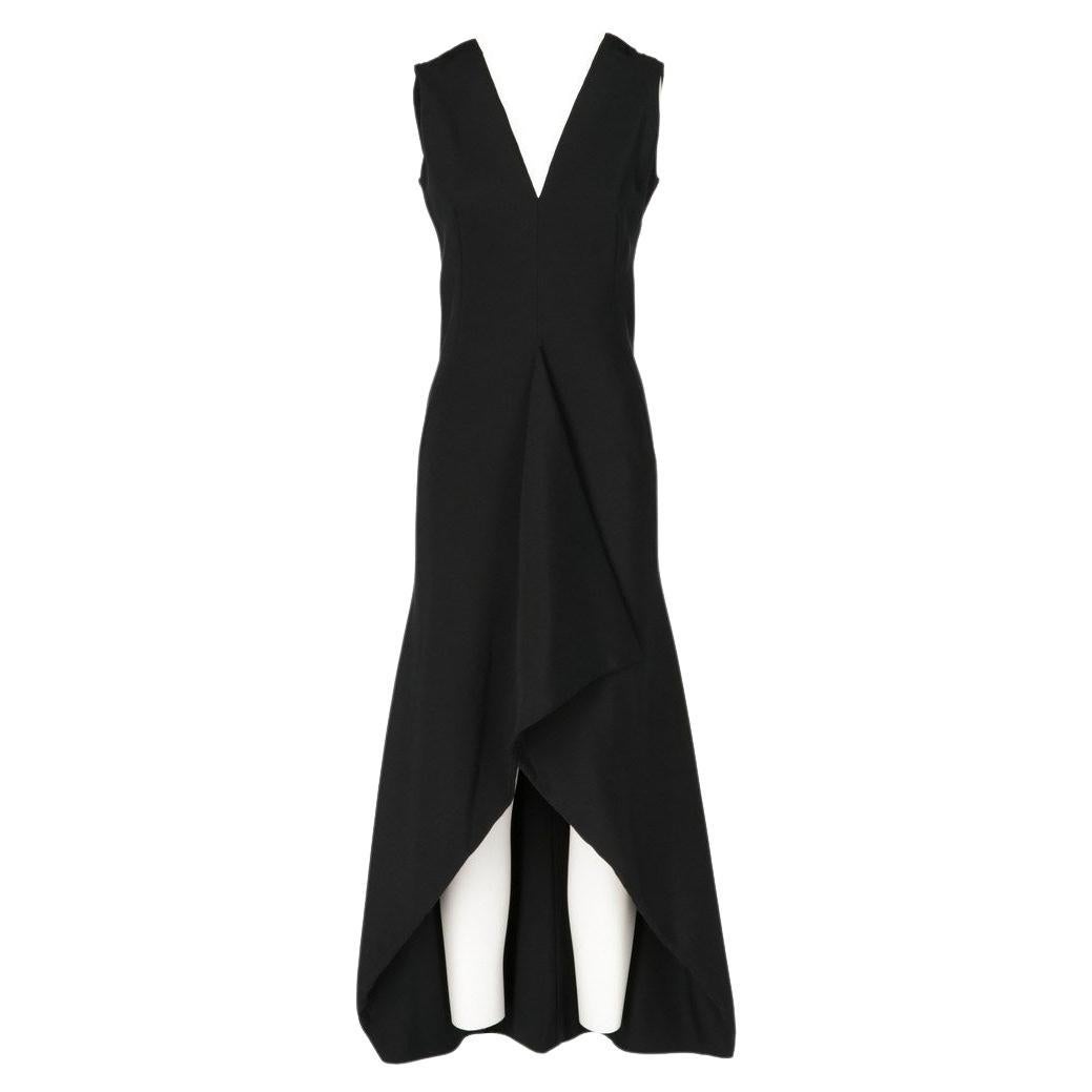 Lady Florence Vintage black sleeveless long asymmetrical 60s dress For ...