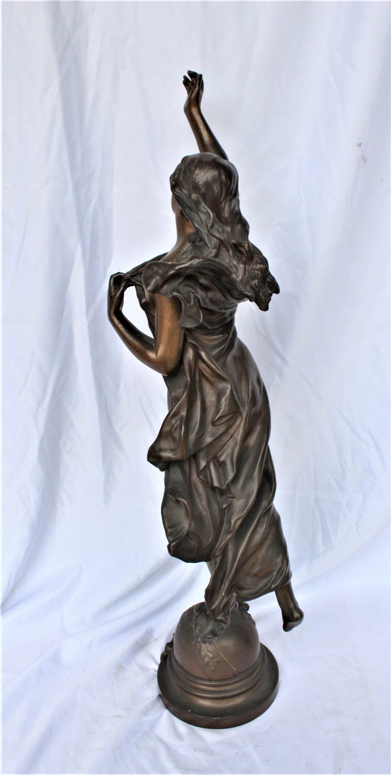 Lady Sculpture Antique Art Nouveau at 1stDibs