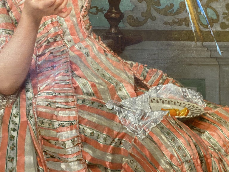 Lady with a Parrot '1873' by Émile Villa at 1stDibs | louis emile villa