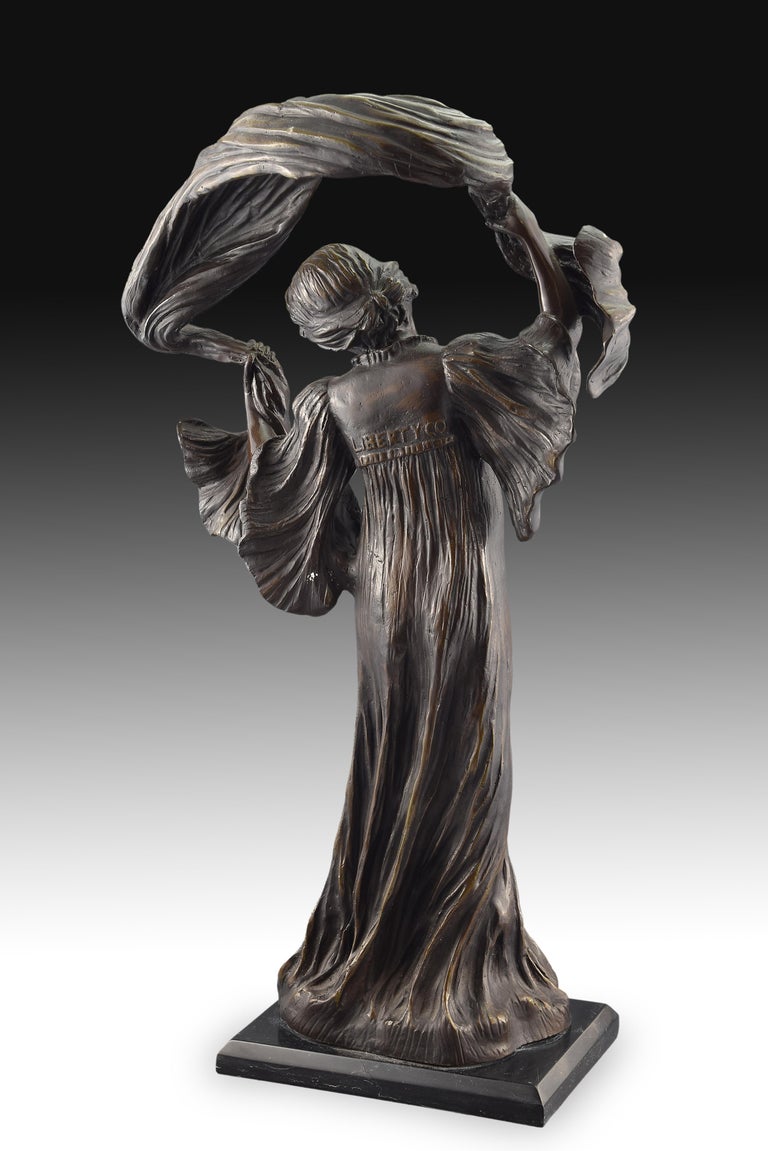 Lady with Shawl, Bronze, after Models from Agathon Léonard 'Dit', ‘1841 ...