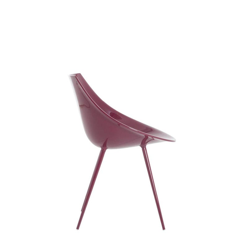 LAGO Chair Burgundy By Driade For Sale at 1stDibs