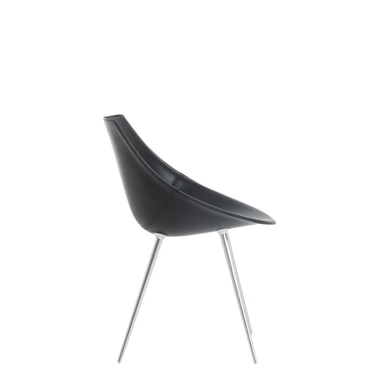 Lago Chair Leather Black by Driade For Sale at 1stDibs