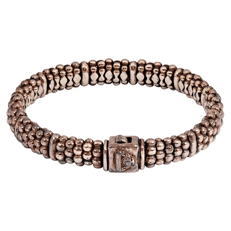 Lagos Caviar Bead Bracelet Sterling Silver For Sale at 1stDibs