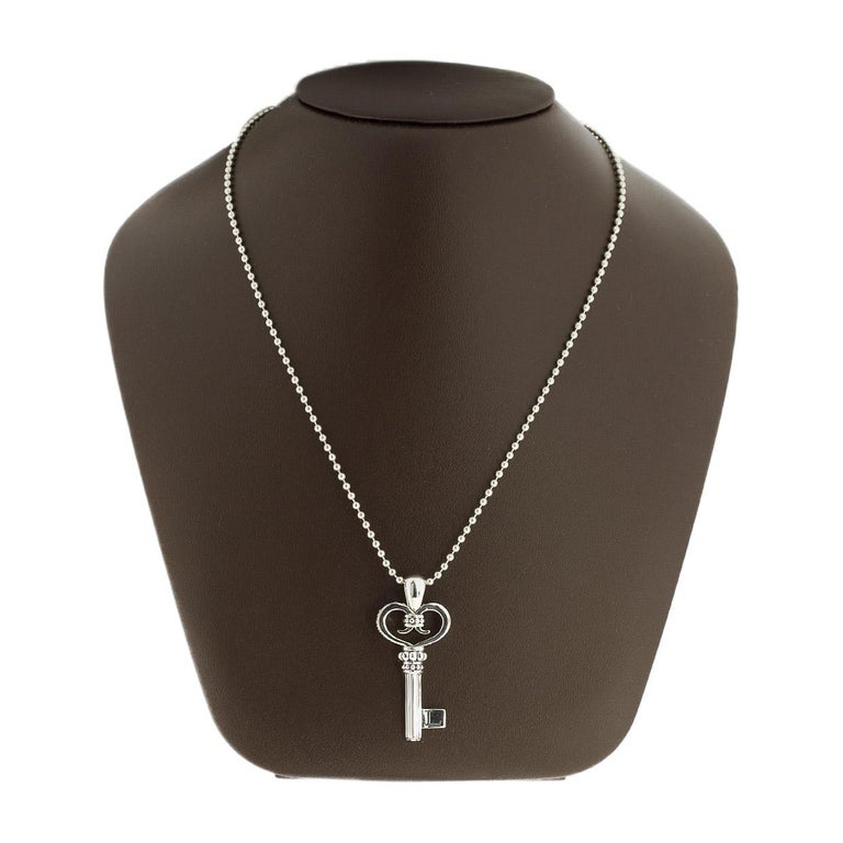 Lagos Signature Caviar Key Sterling Silver Pendant at 1stDibs