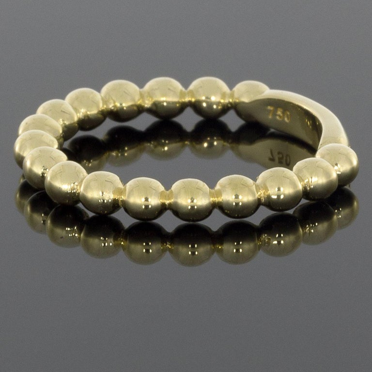 Lagos Stacking 'Stackable' Yellow Gold Beaded Caviar Fashion Ring at ...