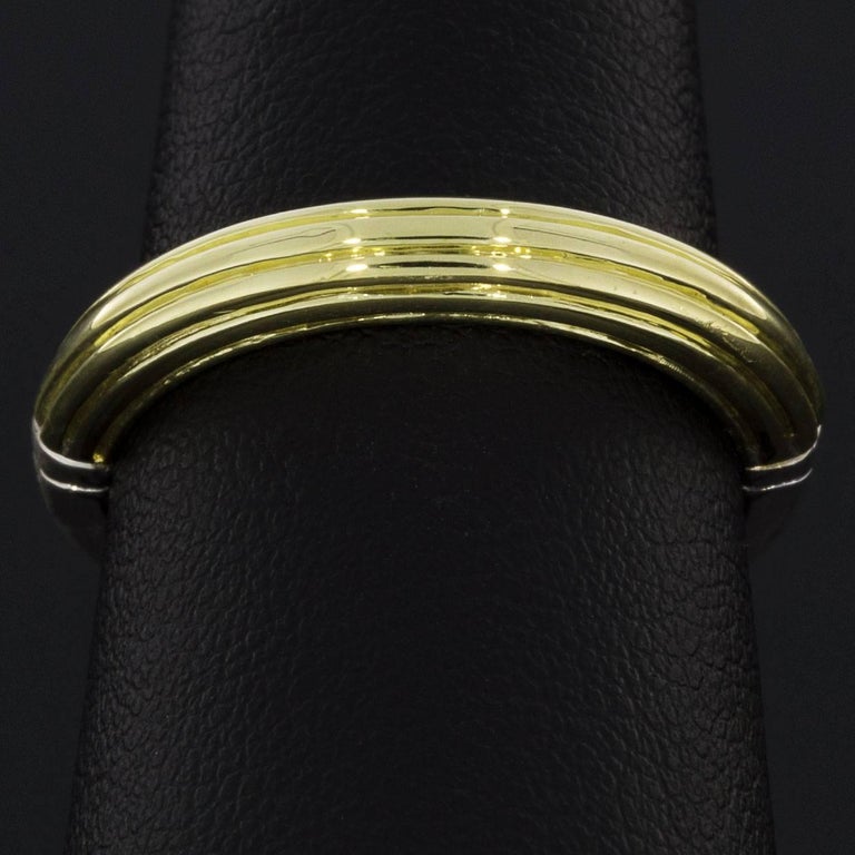 Lagos Yellow Gold and Sterling Silver Signature Caviar Fluted Stack ...