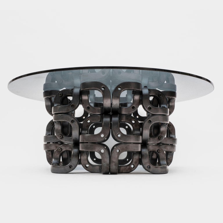 Laila; Modular Geometric Contemporary Ceramic and Glass Table by Pedro ...