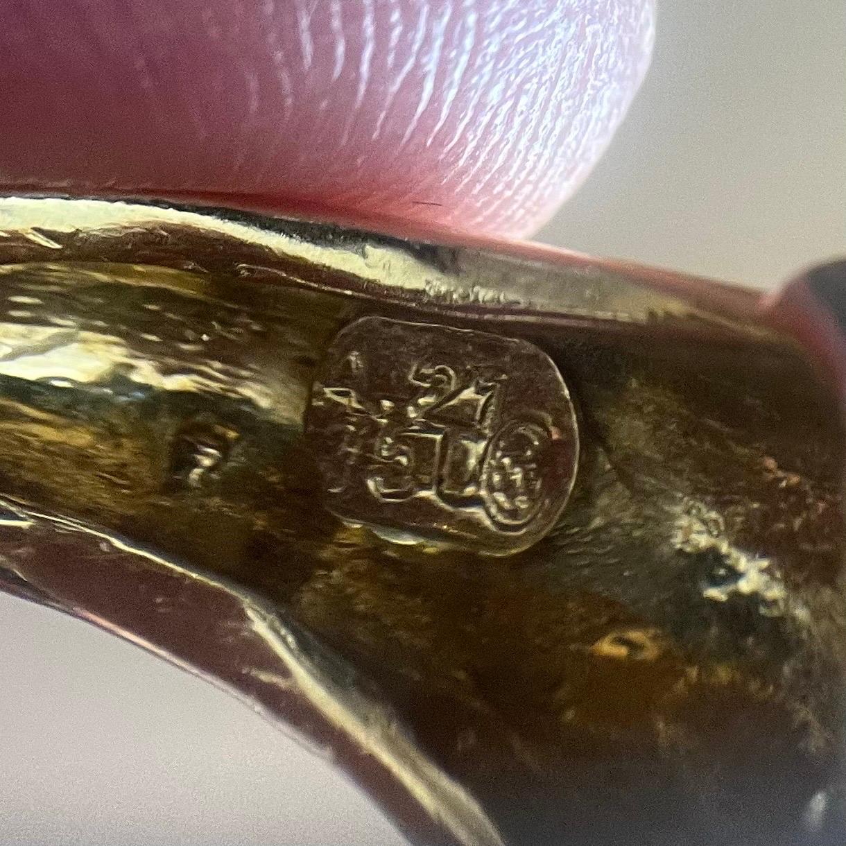 Lalaounis 18 Karat Gold Ruby and Diamond Two-Headed Chimera Ring For ...